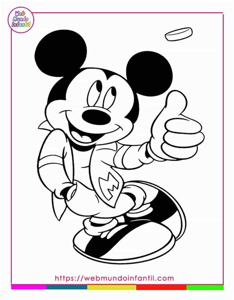 Dibujos Mickey Mouse Para Colorear E Imprimir En Pdf