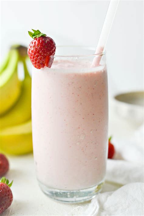 Strawberry Banana Smoothie Simply Scratch