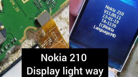 Nokia 210 Ta 1139 Display Light Way YouTube