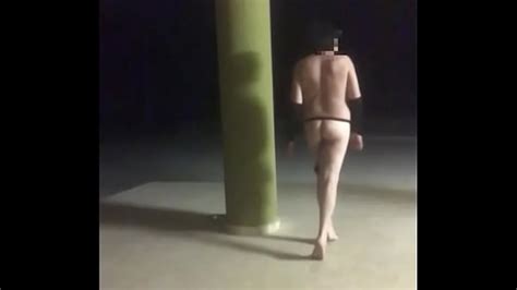 Barefoot Chastity Full Naked Slutwalk