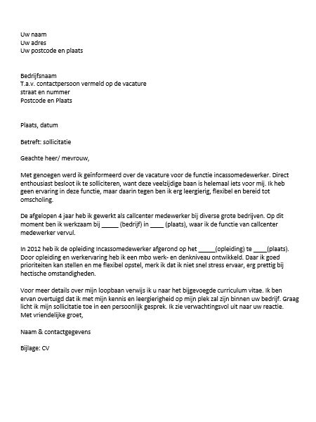 100 Sollicitatiebrief Of Motivatiebrief In De Zorg Tips En Voorbeelden