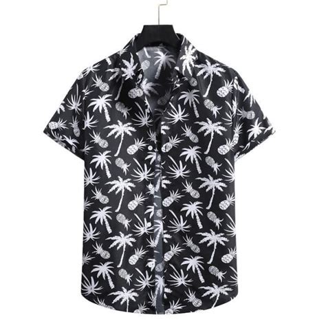 Chemise Chemise à fleurs hawaïennes pour Homme tenue d été décontractée