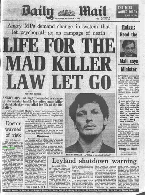 Serial Killer Patrick Mackay To Be Grilled By Parole Board To See If He