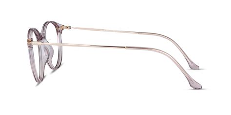 Amity Round Clear Purple Full Rim Eyeglasses Eyebuydirect