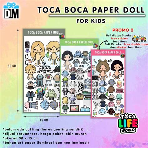 Toca Boca Dress Up Paper Doll Printable Template 56 OFF