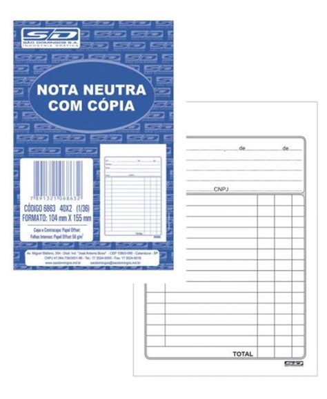 Nota Neutra C C Pia X Mm Preto C D S O Domingos