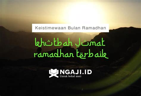 Pidato Tentang Puasa Ramadhan Singkat