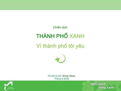 PPT Chin Dch TH NH PH XANH V Th Nh Ph T I Y U PowerPoint Presentation