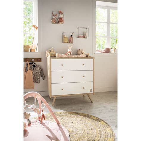 Access Commode 3 Tiroirs Bois Blanc Sauthon Baby S Sweet Home Commodes