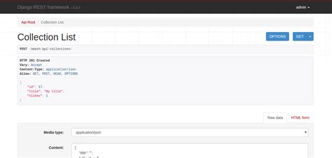 Python Django Rest Framework Browsable API Can T Get POST Data Via