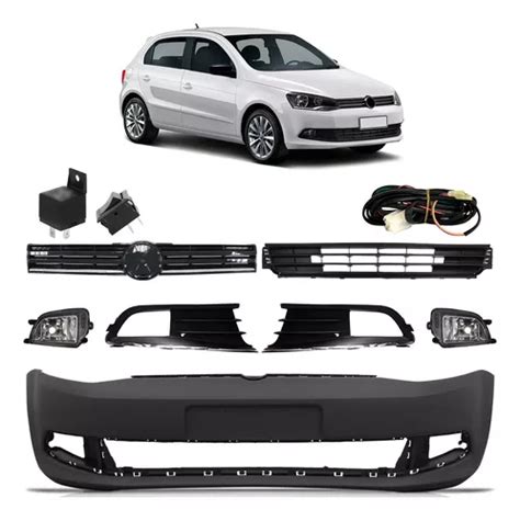 Parachoque Dianteiro Gol G6 2013 A 2016 Milha Moldura Grades