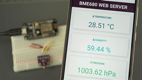 Esp Nodemcu And Bme Sensor Tutorial Read Gas Pressure