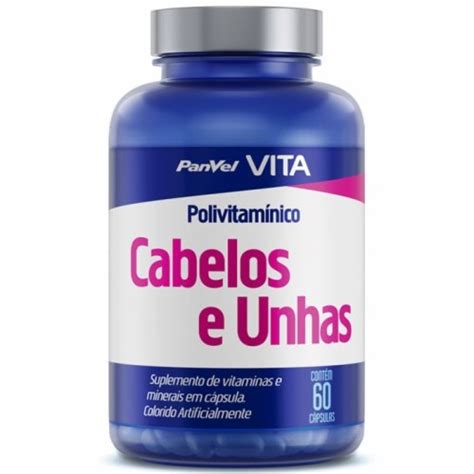 Polivitamínico Cabelos E Unhas Panvel Vita 60 Cápsulas PanVel