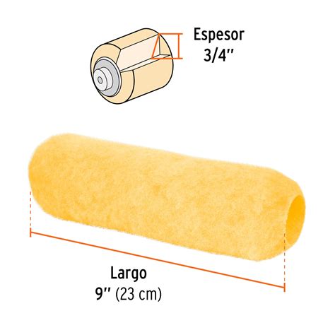 Ficha Tecnica Felpa Para Rodillo 9 X 3 4 Superficies Rugosas Truper