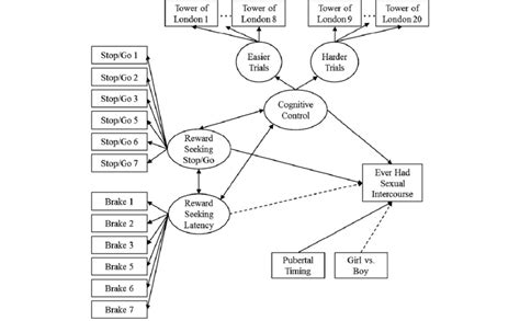 structural equation model predicting ever having sexual intercourse download scientific diagram