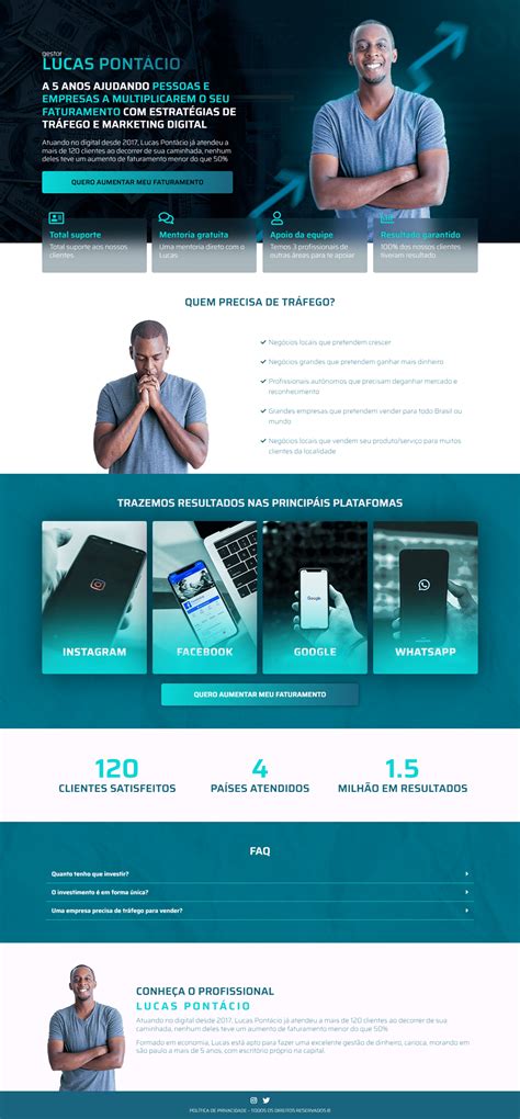 Gestor de Tráfego Landing Page on Behance