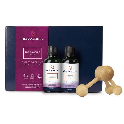 Buy Naissance The Couples Box Pampering T Set With Romantic Massage Oils And Wooden Massager