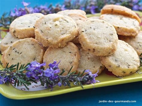 Sablés Parmesan et Romarin Jardin des gourmands
