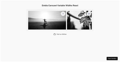 Embla Carousel Variable Widths React Codesandbox