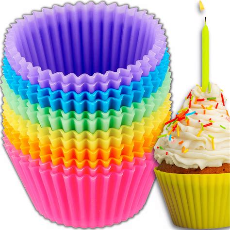 FOREMKI SILIKONOWE BABECZKI MUFFINY ZESTAW 10 SZT FOREMKI DO MUFFINEK