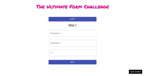 React Hook Form Forked Codesandbox