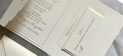 Cecile Cream Gold Wedding Invitations Polina Perri New York