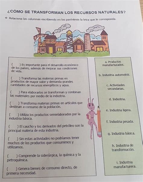 C Mo Se Transforman Los Recursos Naturales Porfabor Lonesesito Yaaaaaa