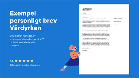 Exempel på personligt brev Vårdyrken och experttips gratis CVkungen se