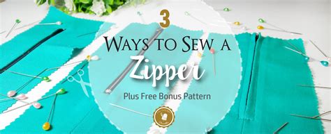 How To Sew A Zipper 3 Easy Ways Free Bonus My Golden Thimble