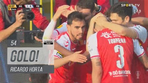 Goal Golo Ricardo Horta SC Braga 1 0 FC Porto Liga 21 22 31