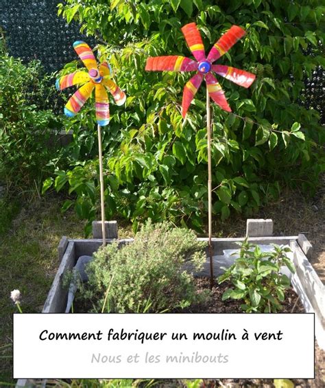 fabriquer un moulin à vent maternelle