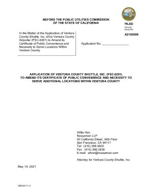 Fillable Online Docs Cpuc Ca Docs Cpuc Ca Gov PublishedDocs EfileOF THE