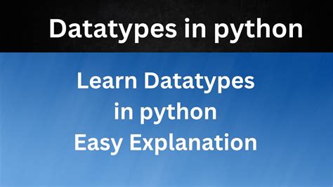 datatypes in python python for beginners in nepali youtube