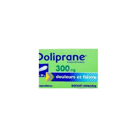 DOLIPRANE 300 Mg Suppositoires Pharma Z La Boutique
