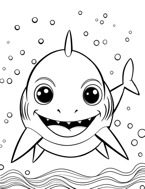 30 Baby Shark Coloring Pages Free Fun Sheets