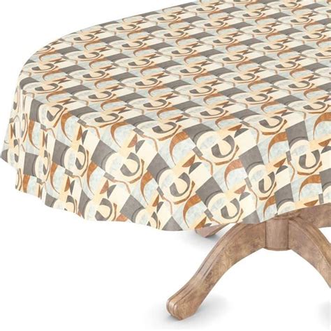Nappe En Toile Cirée Lavable Pour Table De Jardin Rectangulaire