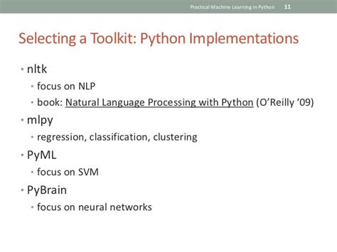 practical machine learning in python