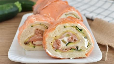 Roulé de courgettes au saumon sans cuisson Ma Pâtisserie