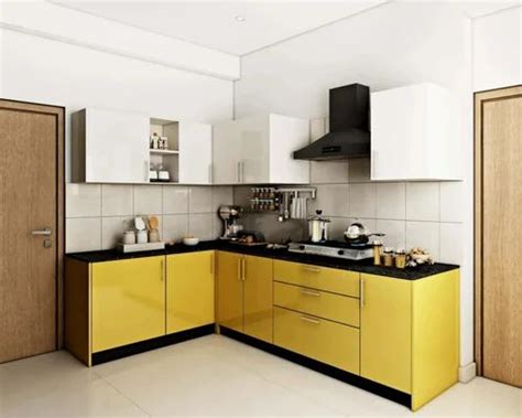 Wooden L Shaped Modular Kitchen Services At Rs 1400 Sq Ft In Gurugram
