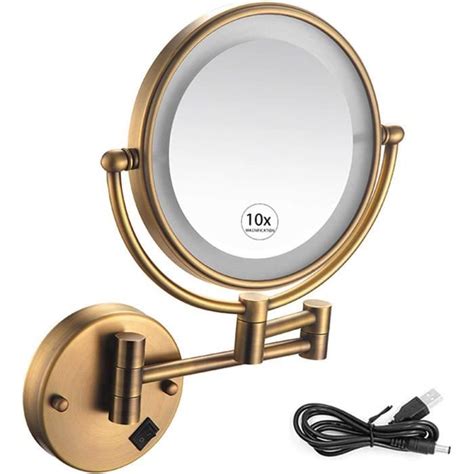 Miroir Grossissant Lumineux Mural X10 Miroirs De Maquillage Mural