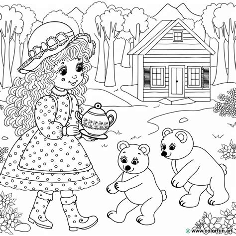 12 Coloriages De Boucle D Or Coloriages Gratuits Pour Enfants