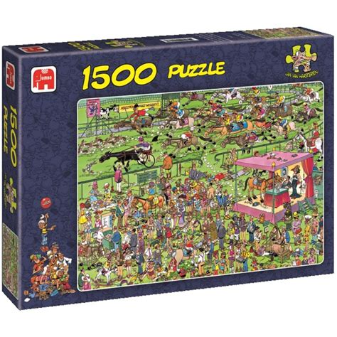 Puzzle 1500 pièces Jan Van Haasteren Le Derby d Ascot Jumbo Rue