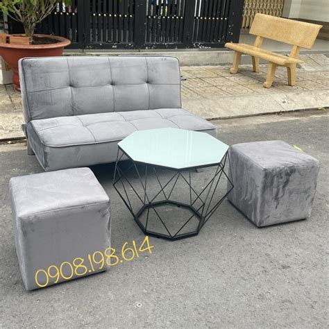Ghế sofa Giường thông minh Sofa Bed mini 1 2m chân kim loại MixASale