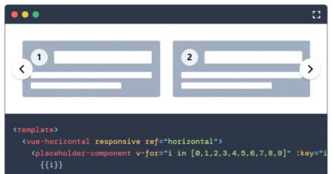 horizontal scroller layout for vue vue horizontal vue script