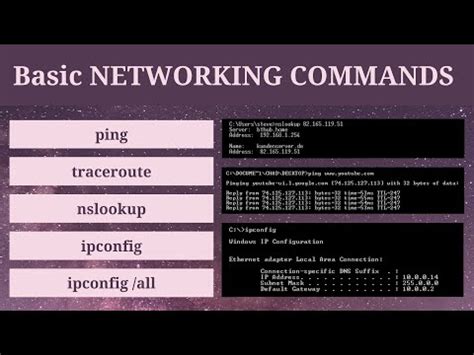 Basic Networking Commands Beginners Commands For Network