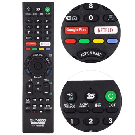 Controle Remoto Tv Sony Bravia função smart Rmt tz300a SKY