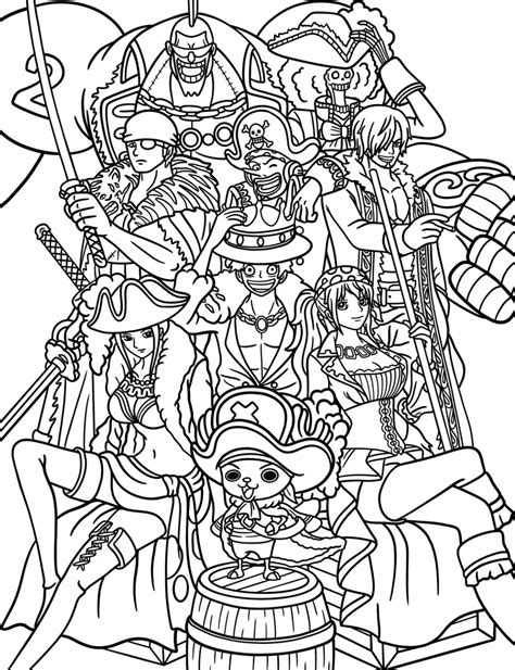 109 Coloriage One Piece Gratuit L Aventure Pirate à Imprimer