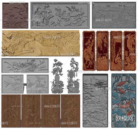 中式雕花浮雕su模型下载 ID10065881 sketchup模型下载 欧模网