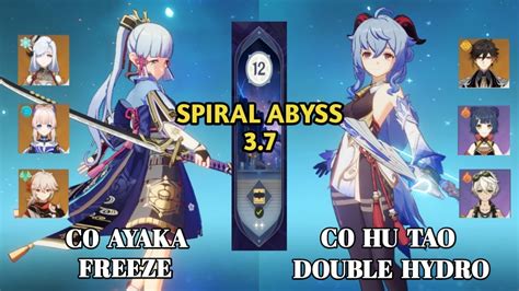 C0 Ayaka Freeze C0 Ganyu Melt 3 7 Abyss Floor 12 Fullstar Genshin