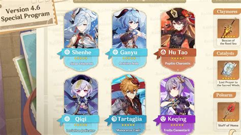 Update Chronicled Wish Characters In Verstion New Banner System
